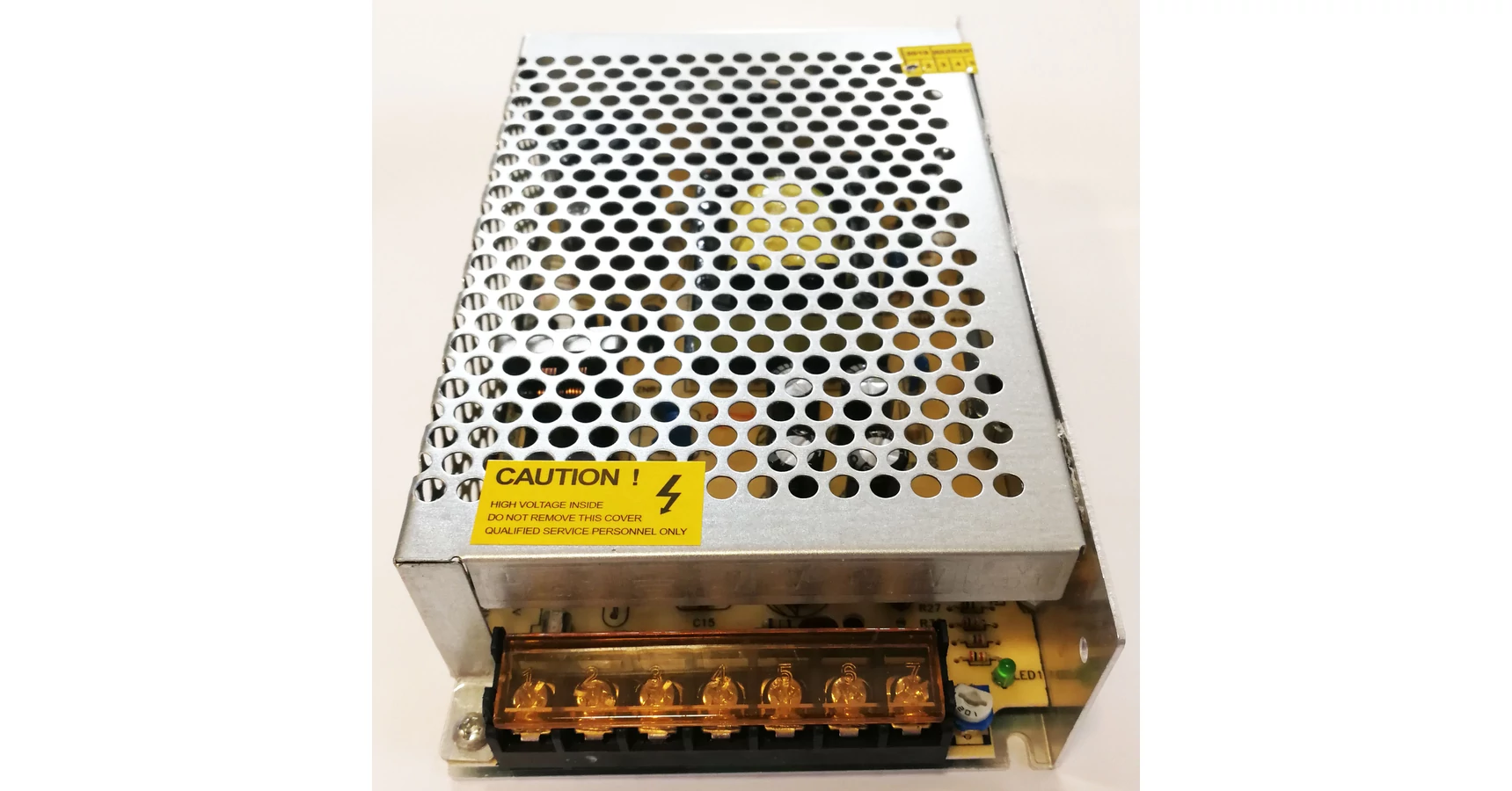 100W led tápegység fémházas 12V sorkapocs csatlakozó